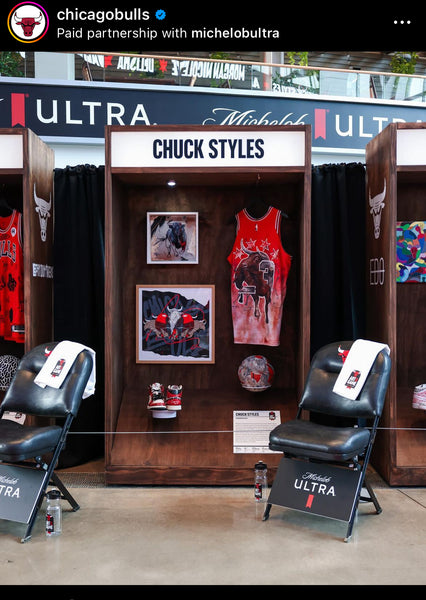 Chuck Styles Showcases at Chicago Bulls: BullsFest23 – Art of Chuck Styles