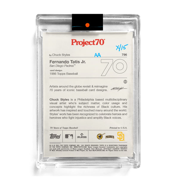 OFFICIAL ARTIST SIGNATURE COLLECTION - BLUE X/15- PROJECT70 FERNANDO T ...